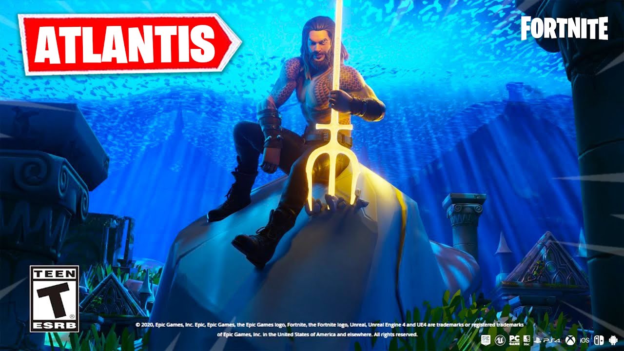 ATLANTIS ARRIVE SUR FORTNITE ... AQUAMAN VA RECUPERER SON TRONE ...