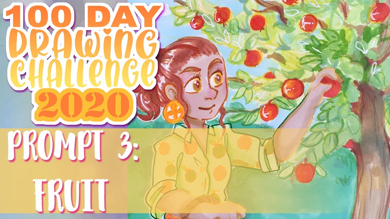 Day 3: Fruit ! | 100 Day Drawing Challenge 2020 - YouTube