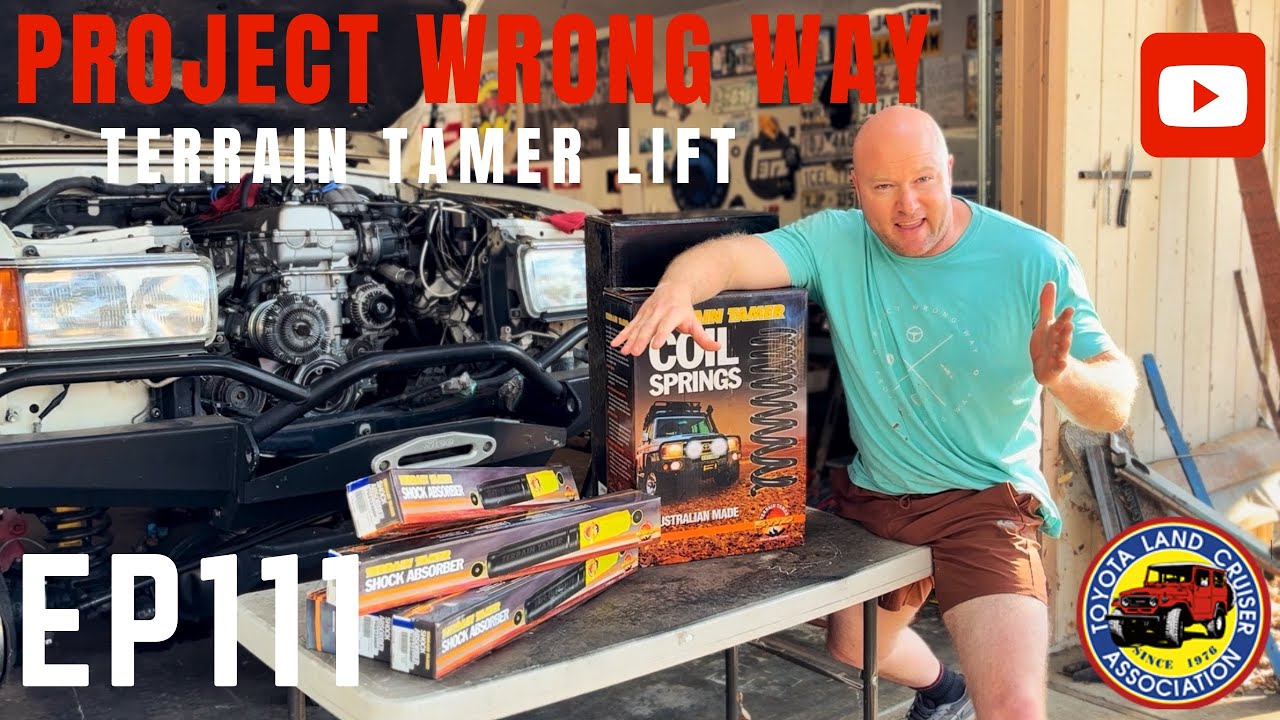 Terrain Tamer FZJ80 2.5" Lift Install, Project Wrong Way Edition - YouTube