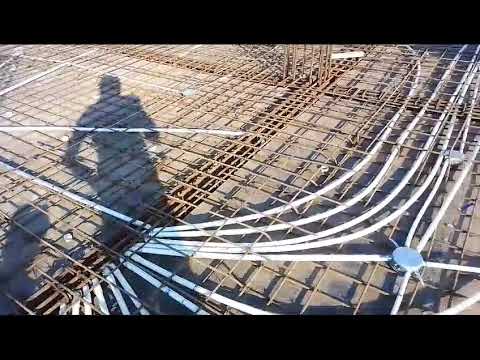 electrical conduit work going on - YouTube