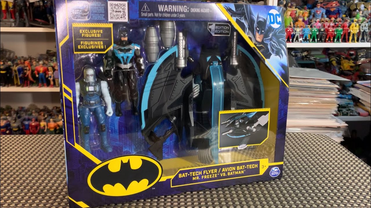 Bat-Tech Flyer/Avion Bat-Tech Mr. Freeze VS. Batman Action Figure ...