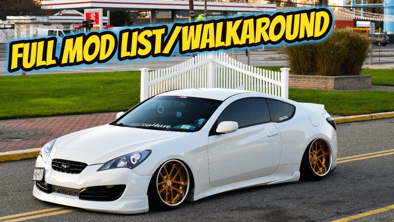 Bagged Genesis Coupe Full Mod List/Walkaround - YouTube