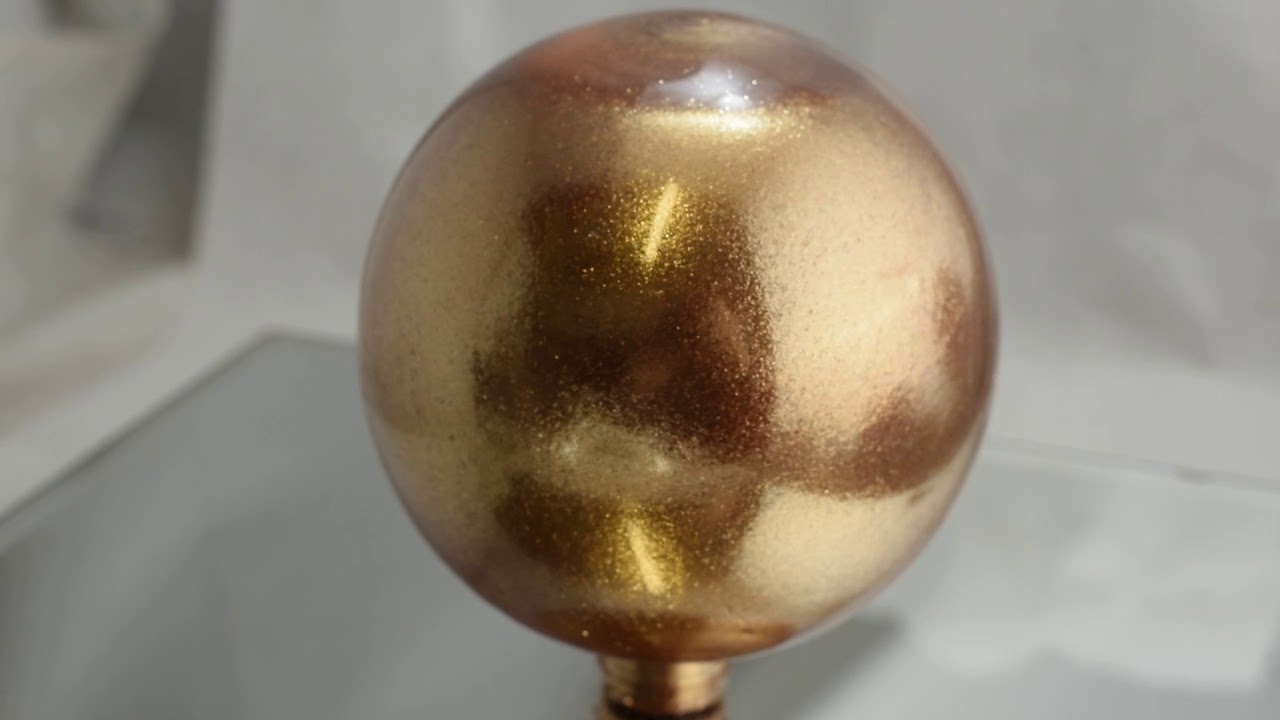 Sparkle Bronze Synthetic Pearl Color Sample - YouTube