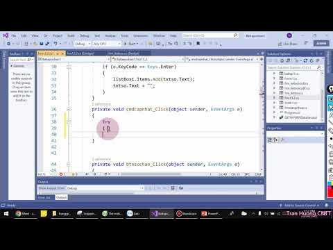 Listbox trong Csharp xử lý danh sách số - YouTube