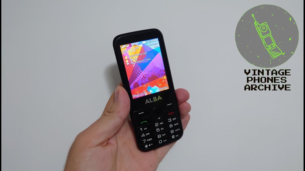 ALBA ACF28 Mobile phone menu browse, ringtones, games, wallpapers - YouTube