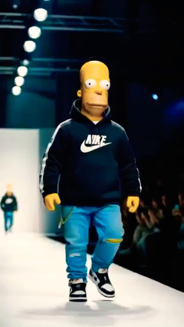 💥The Simpsons💥 Step into the Real World/Runway⁉️‼️ #reels #animation ...