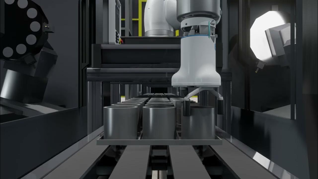 OnRobot grippers with Robot Machine Tending - YouTube
