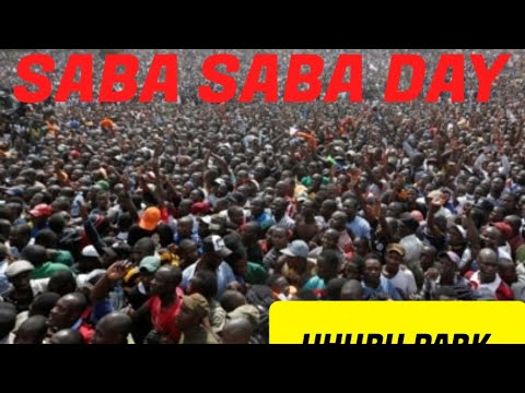 LIVE!!! SABA SABA DAY MASS PROTESTS| Uhuru park🇰🇪 - YouTube