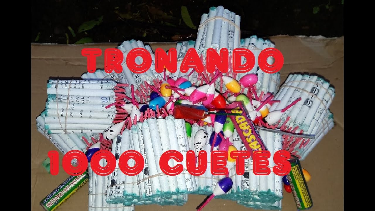 Tronando 1000 Cuetes Blancos (Con Slow Motion) - YouTube