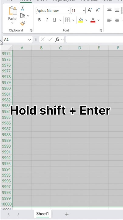 Add A1 To F10000 Boarder With One Click In Ms Excel Shorts Excel 😱🙄 Exceltech Youtube