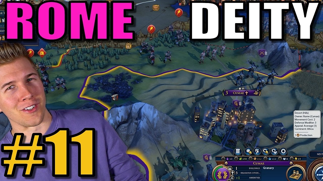 Civilization 6: Rome [Deity TSL Earth Map w/16 civs] Part 11 - Civ 6 ...