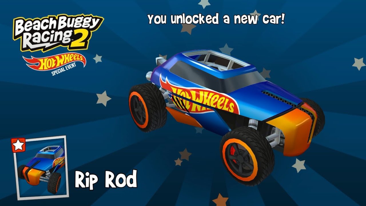 Rip Rod ⚙️ Unlocked 🔓 - Hot Wheels Car 🔥 | Beach Buggy Racing 2 🏖️ 🏁 ...