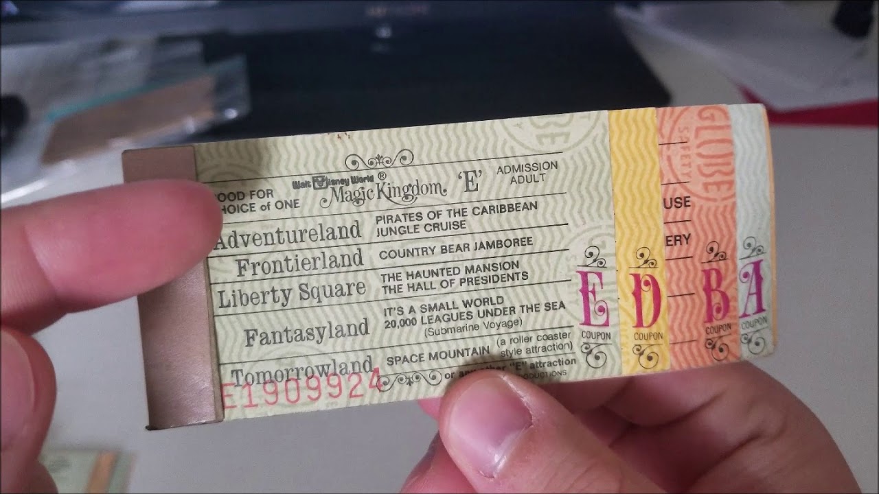 Vintage Disney showing: Disney Park Tickets - YouTube