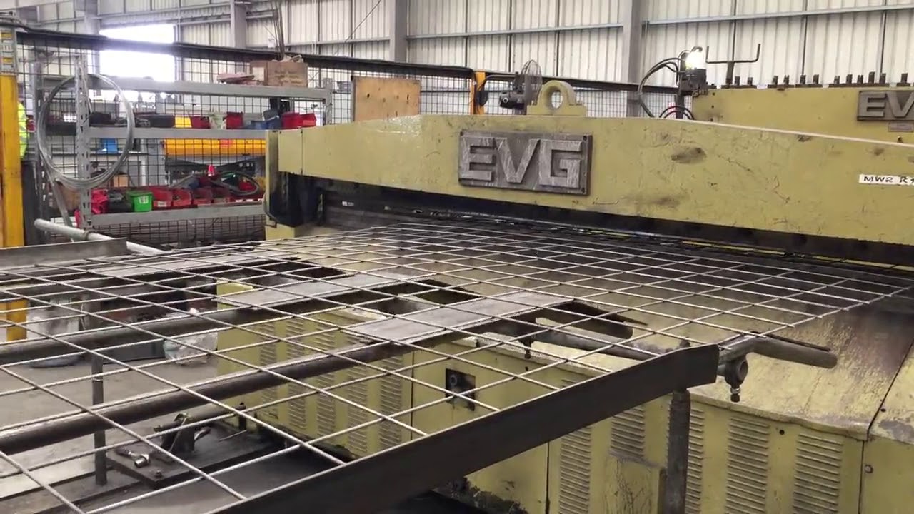 EVG Wire Mesh Welding Line; Model G45A/102 #666-440 (video 5) - YouTube