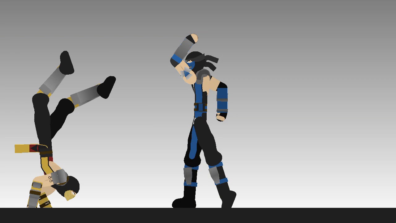 Scorpion vs sub zero stick nodes animation - YouTube
