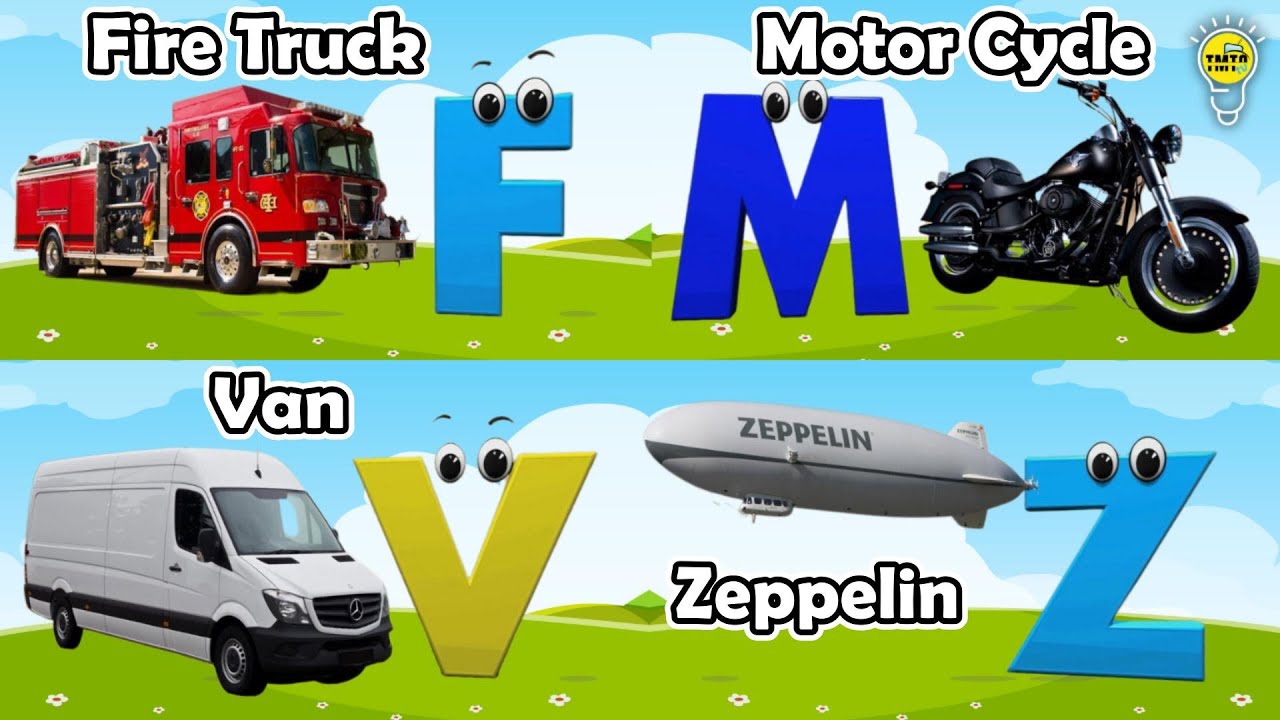 Vehicles Alphabet Song for kids | Vehicle ABC Song | Phonics for Kids ...