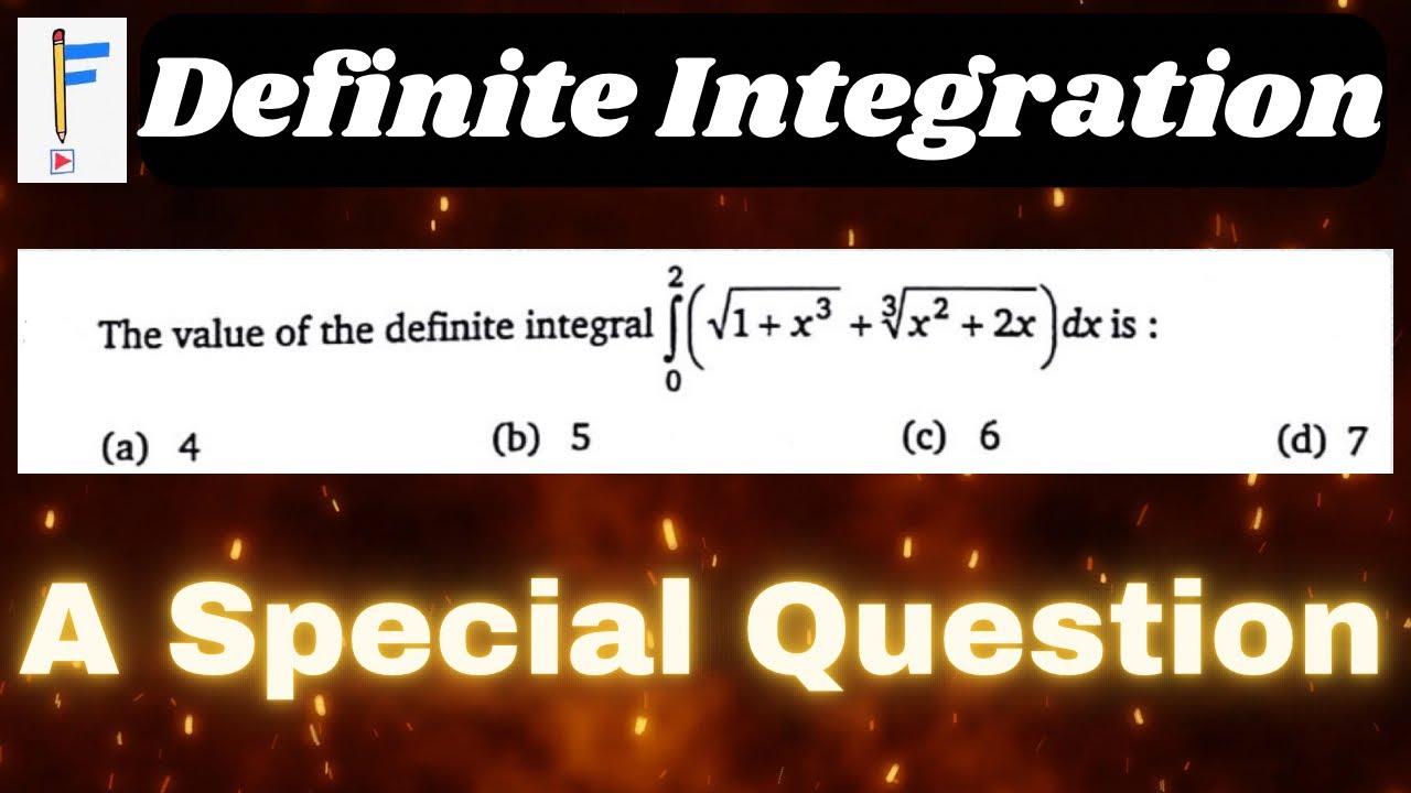 A Tricky Definite Integration Question Solved || Integral Calculus ...