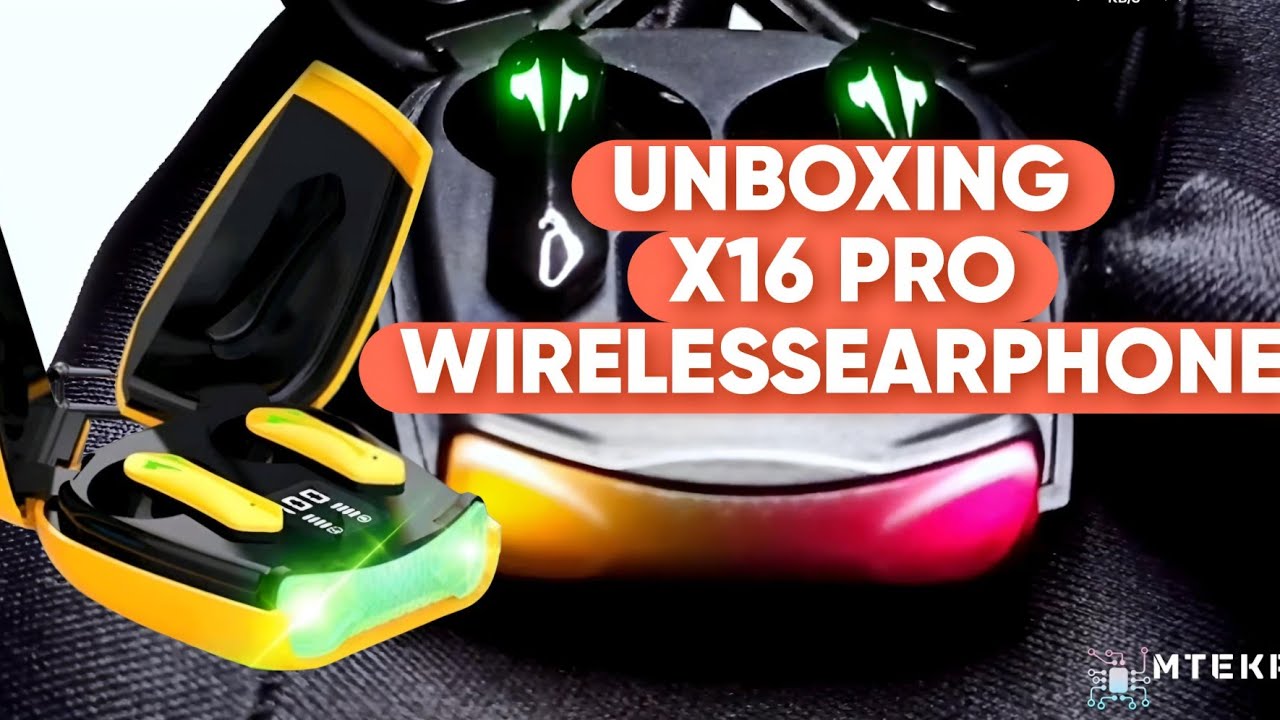 Unboxing X16 Pro wireless earphone - YouTube