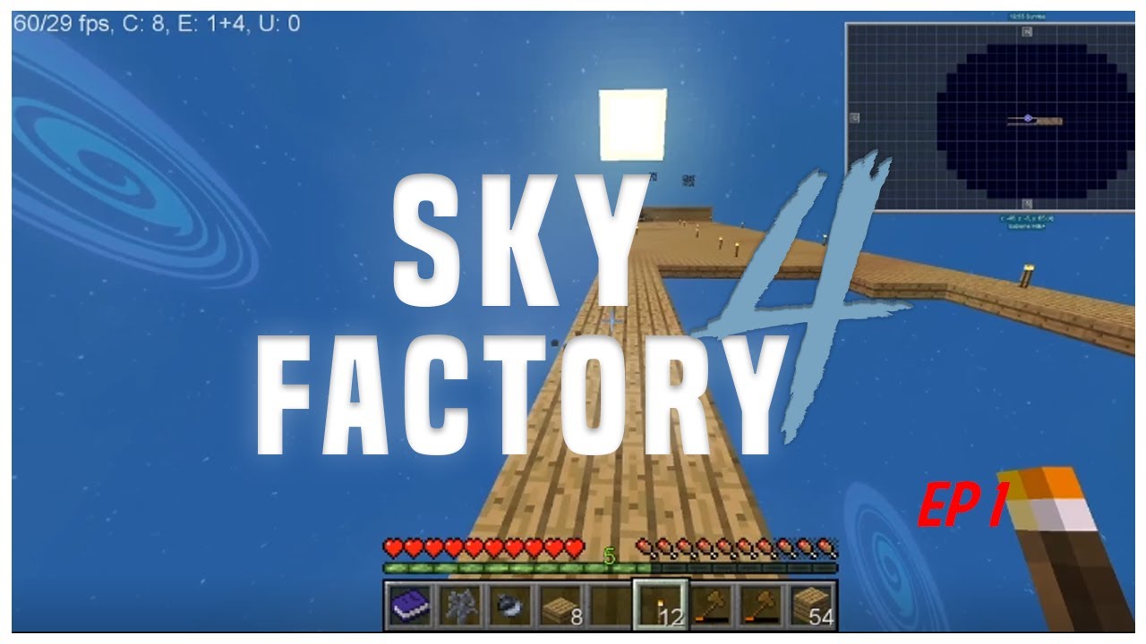minecraft sky factory 4 #EP1 - YouTube