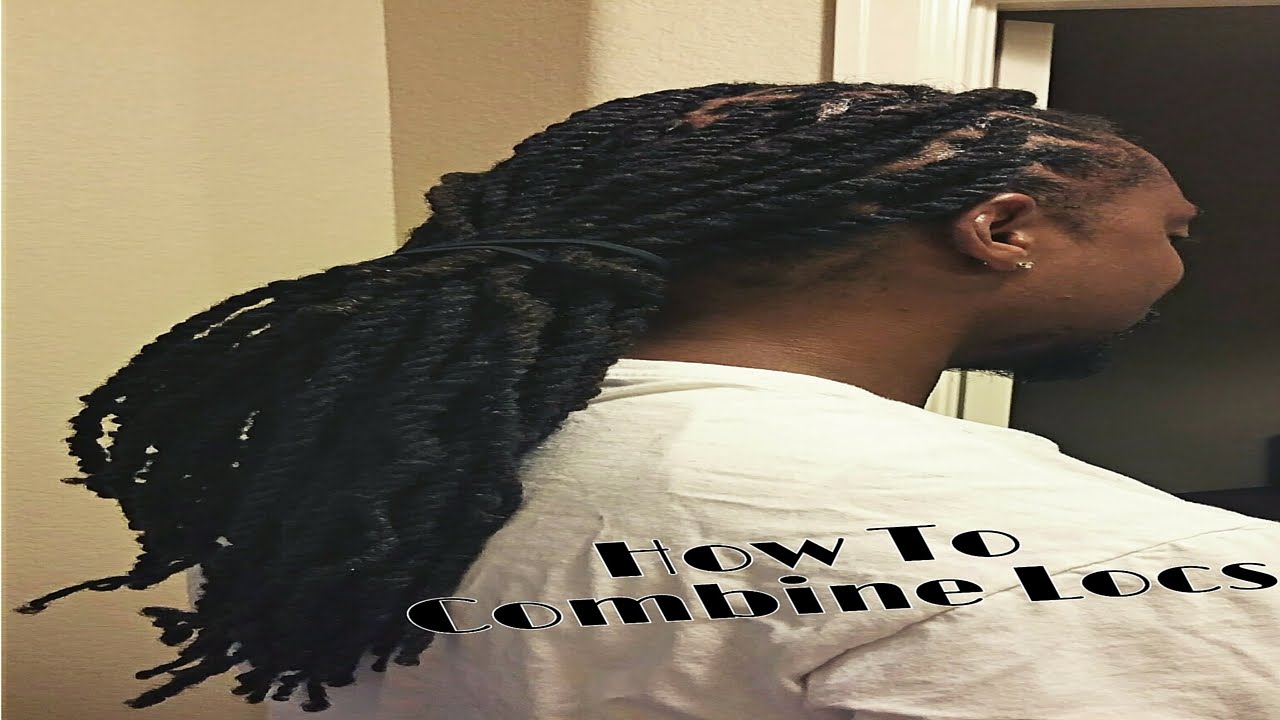 Combined My Husbands Dreadlocks (121 to 50 Locs) - YouTube