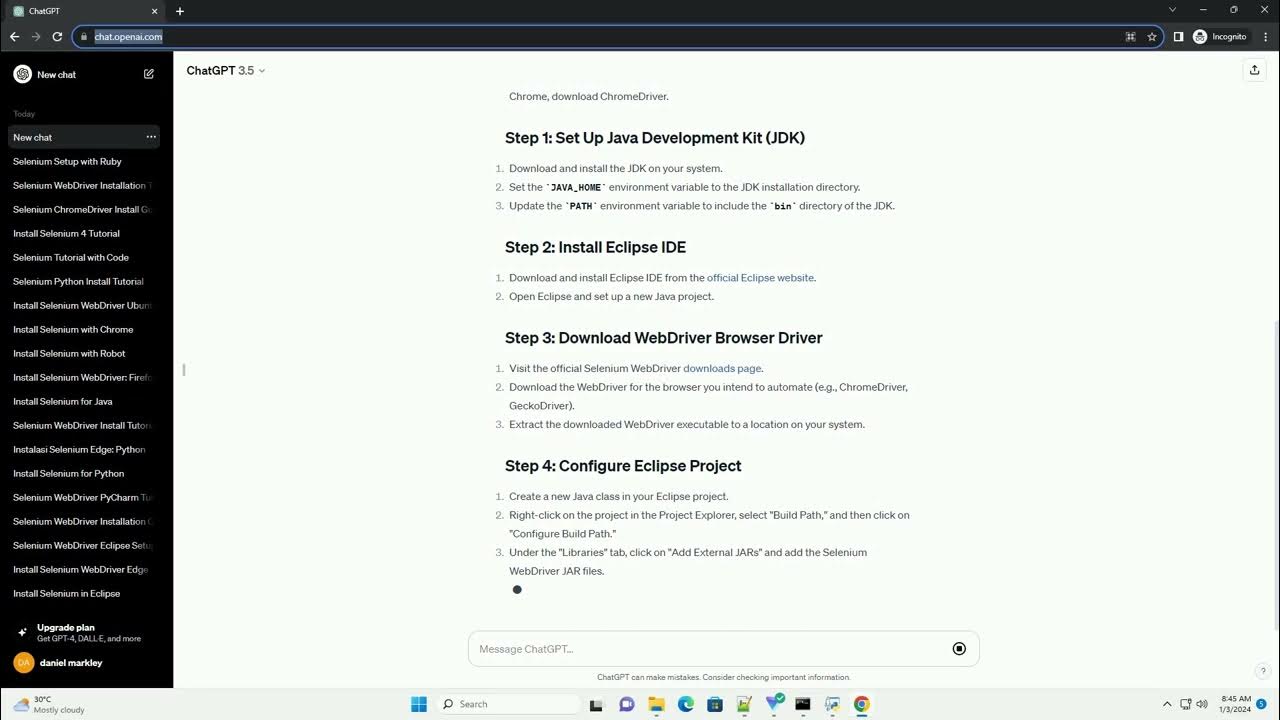 guru99 install selenium webdriver - YouTube