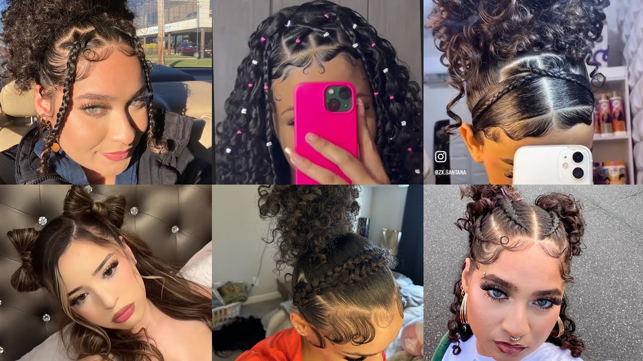 Natural Curly Hairstyles Compilation 💕 *easy* - YouTube