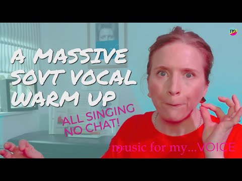 A big SOVT (semi occluded vocal tract) vocal warm up with NO CHAT! | MusicForMy... VOICE