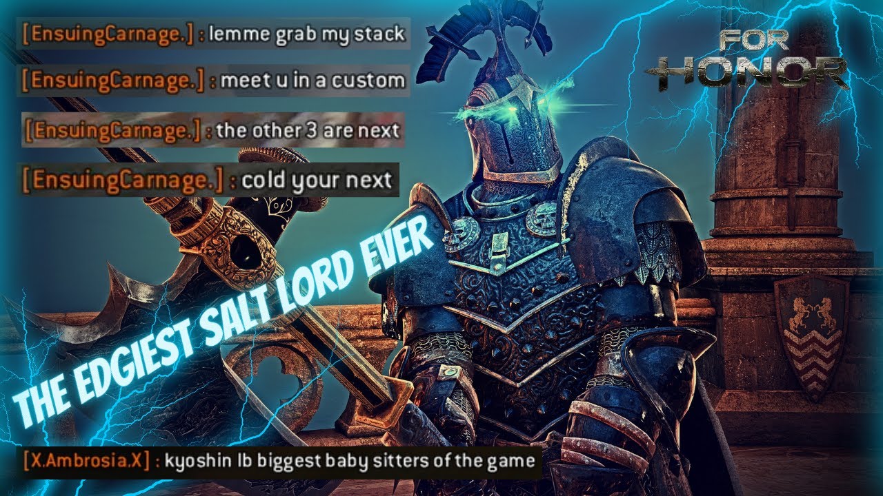 [ For Honor ] Cringe Salty Edge Lord LOSES HIS MIND CAUSE HE CAN'T WIN ...