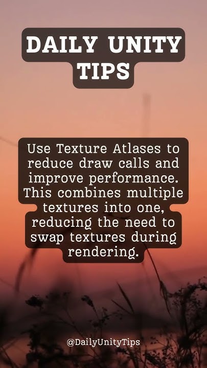 How to optimize texture usage in unity? #FreeTutorials#UnityTips#UnityCommunity#GameDevTips ...
