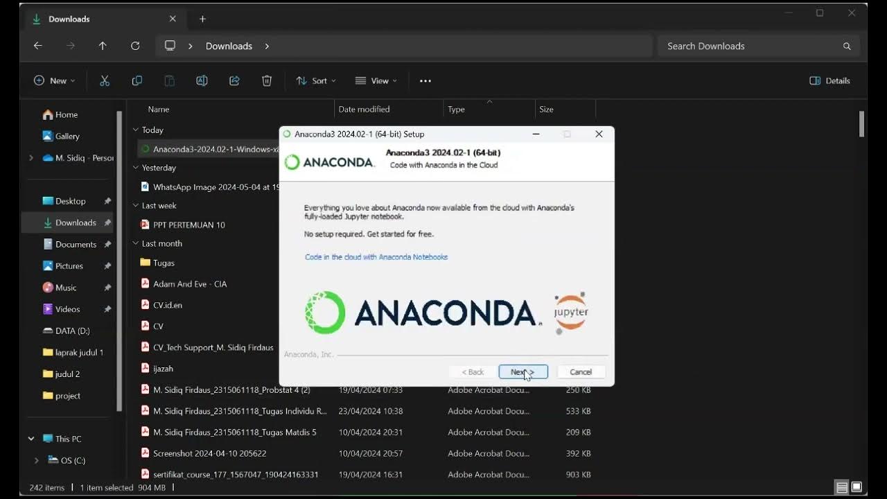 Tutorial Menjalankan Hello World! di Jupyter Notebook - YouTube