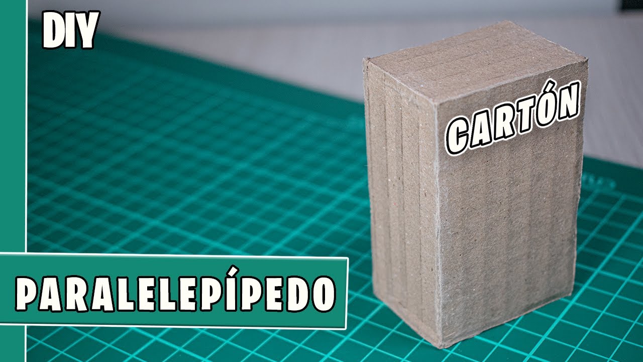 Cómo hacer un paralelepípedo en cartón - YouTube