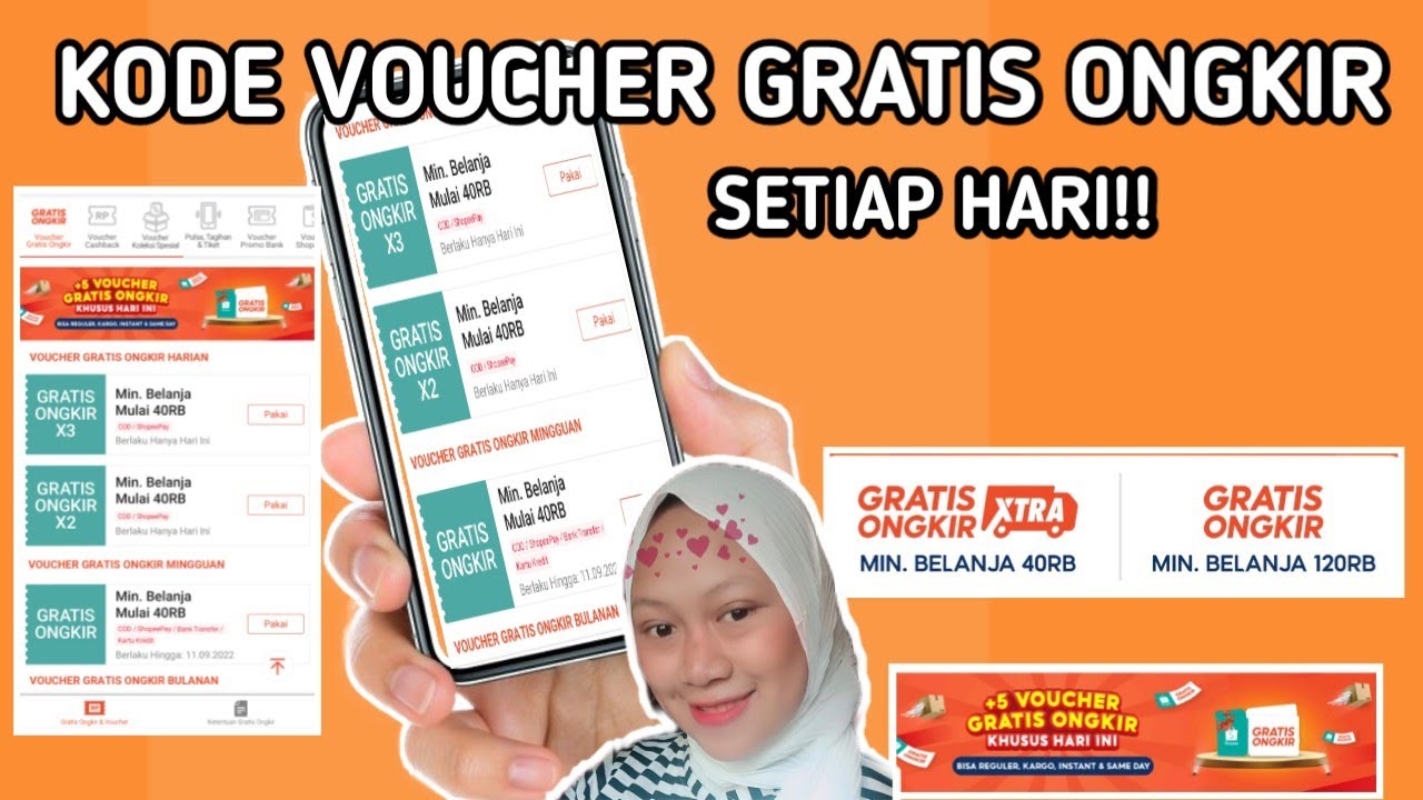TERBARU!! KODE VOUCHER GRATIS ONGKIR DI SHOPEE SETIAP HARI|KODE VOUCHER ...