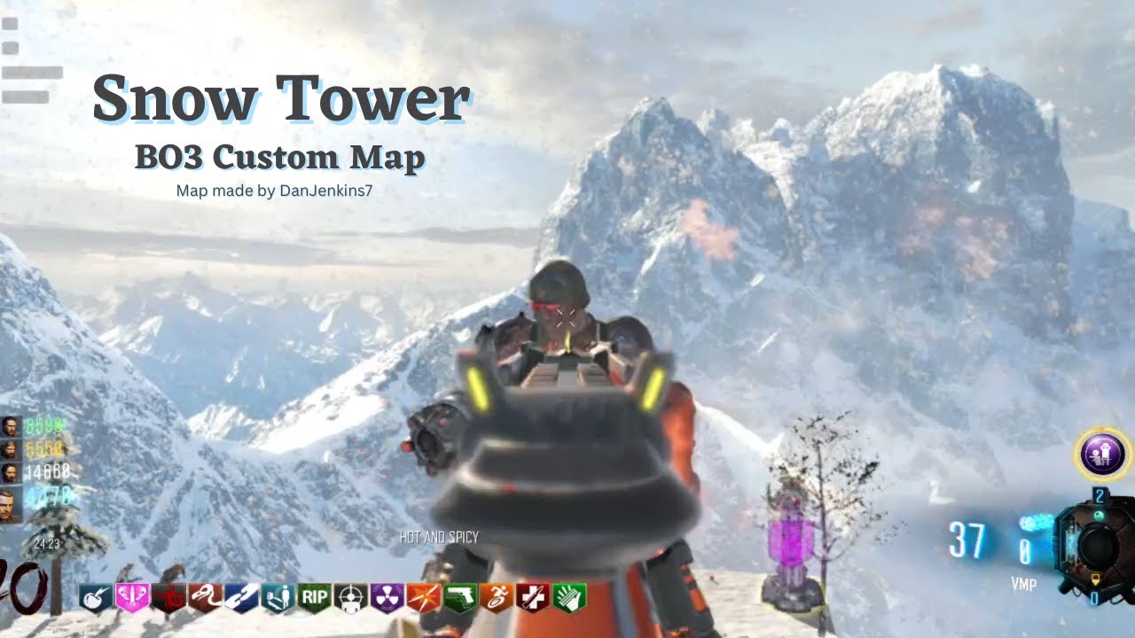 ️ SNOW TOWER BO3 CUSTOM ZOMBIES MAP - YouTube