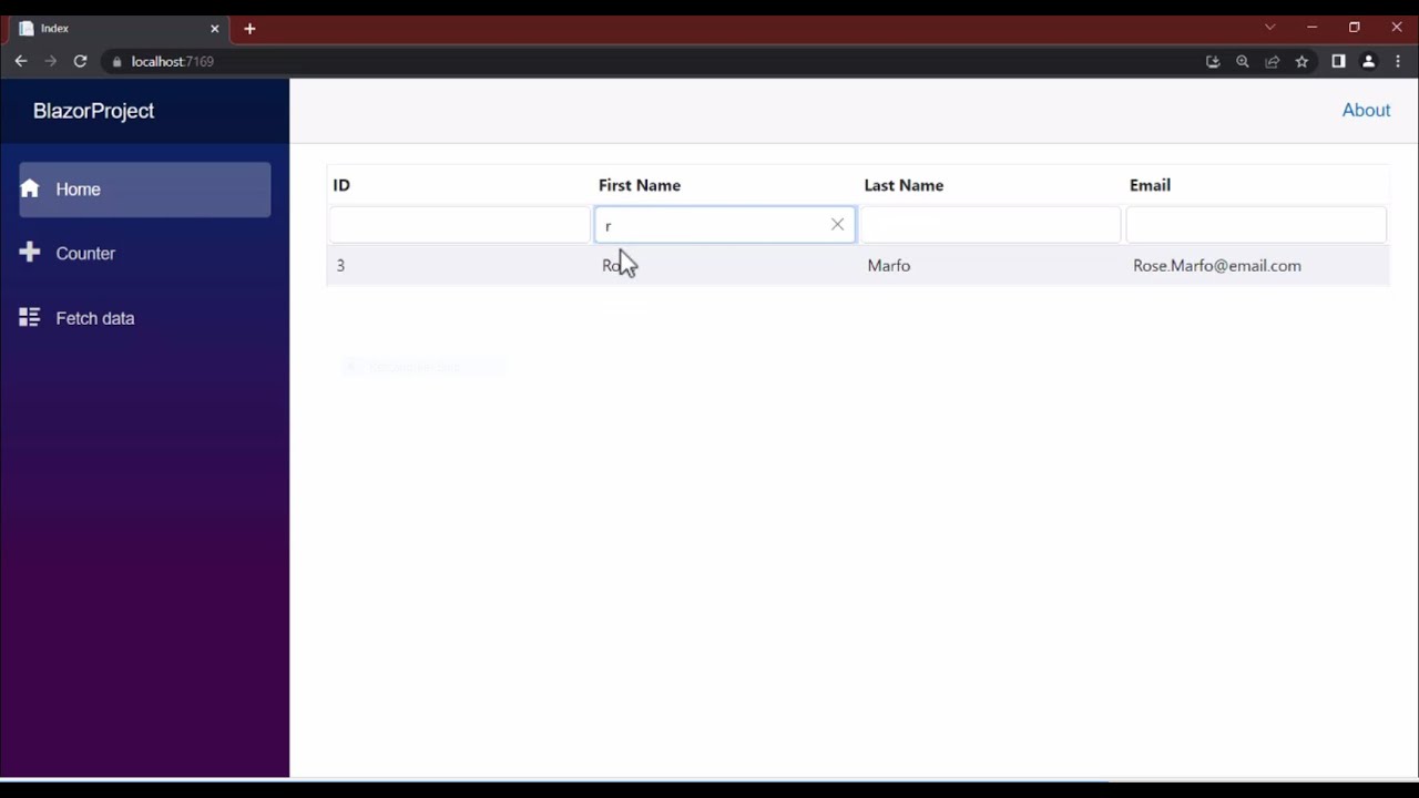 Asp Core Blazor Datagrid Component 11 Blazor Datagrid Filtering In Asp Core Youtube