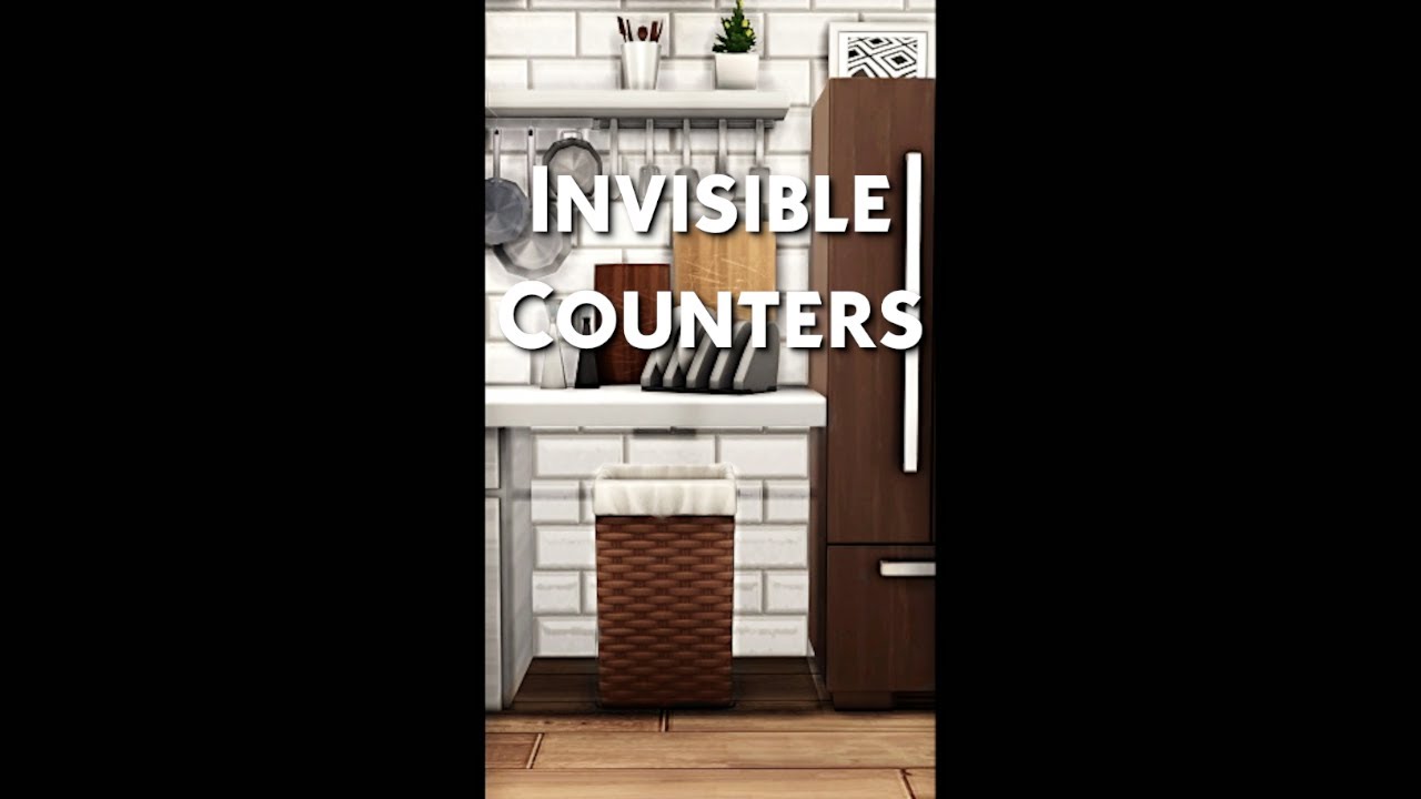 The Sims 4 Tutorial - Invisible Counters #shorts - YouTube