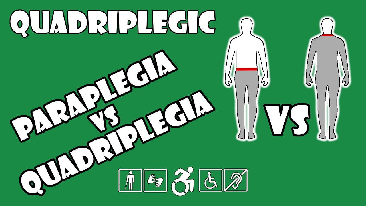 Paraplegia vs Quadriplegia Explained | Quadriplegic (C5,C6,C7) - YouTube