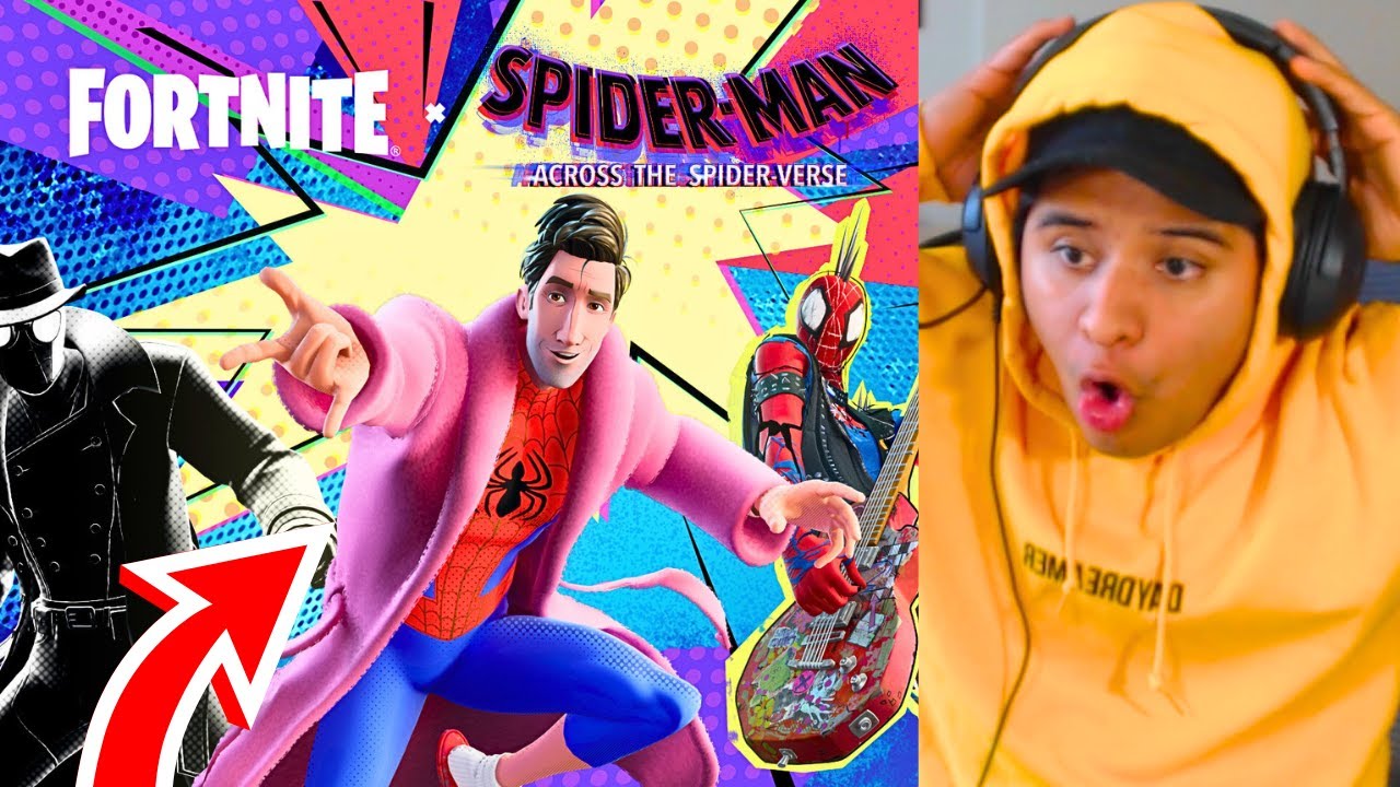 NUEVAS SKINS SPIDER PUNK, NOIR Y PETER B PARKER EN FORTNITE - YouTube