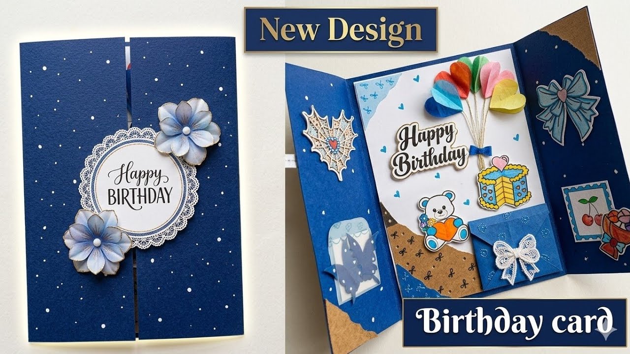 DIY_ Birthday card / Handmade birthday card ideas / Birthday card ...