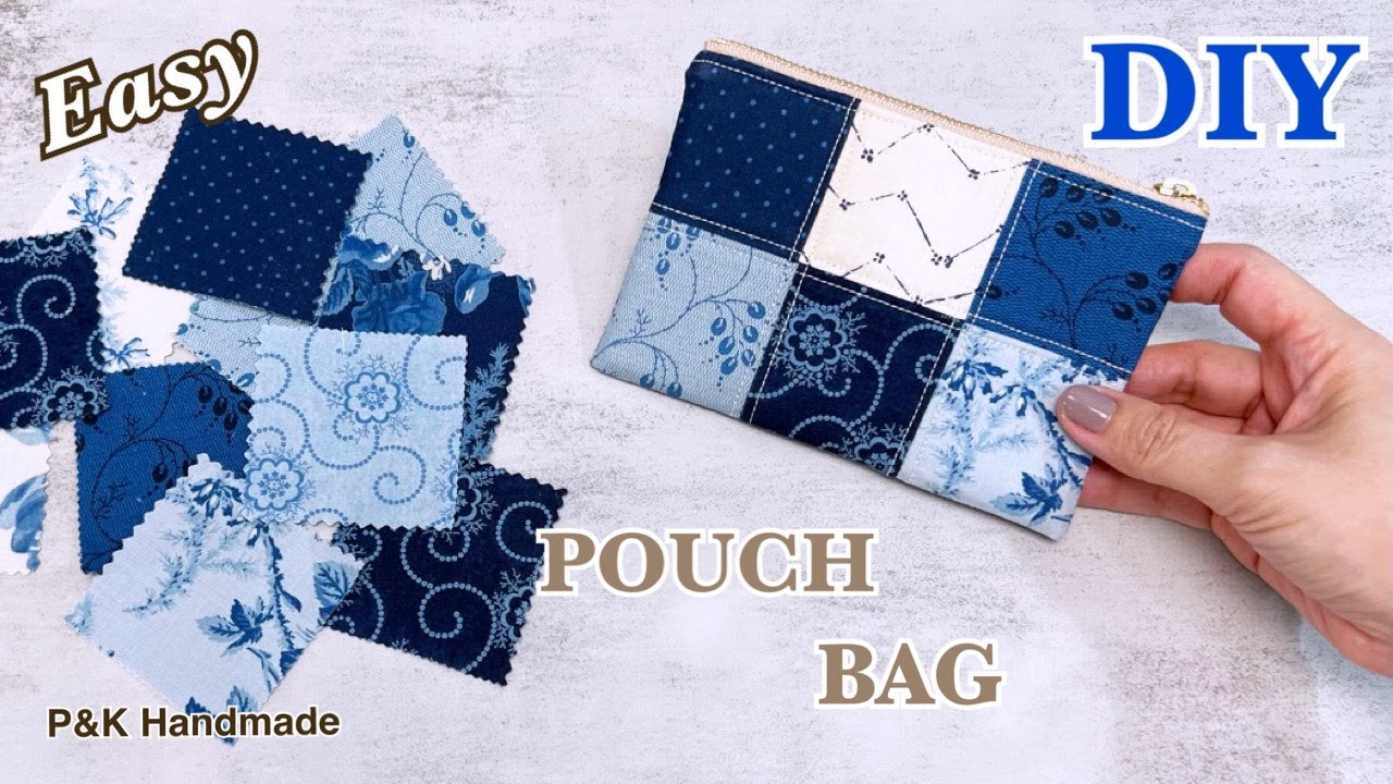 How to make pouch bag | Step by Step | Sewing Tutorial | วิธีเย็บ ...