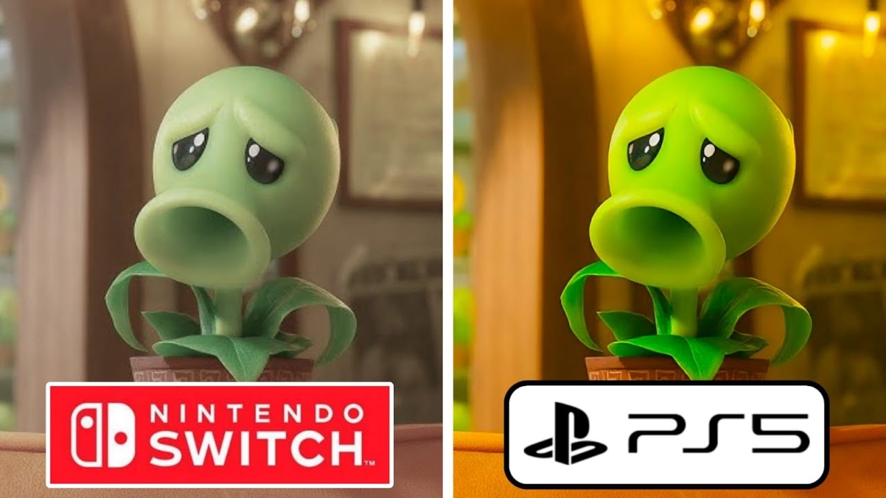 Plants vs Zombies Replanted PS5 vs Nintendo Switch Graphics Comparison ...