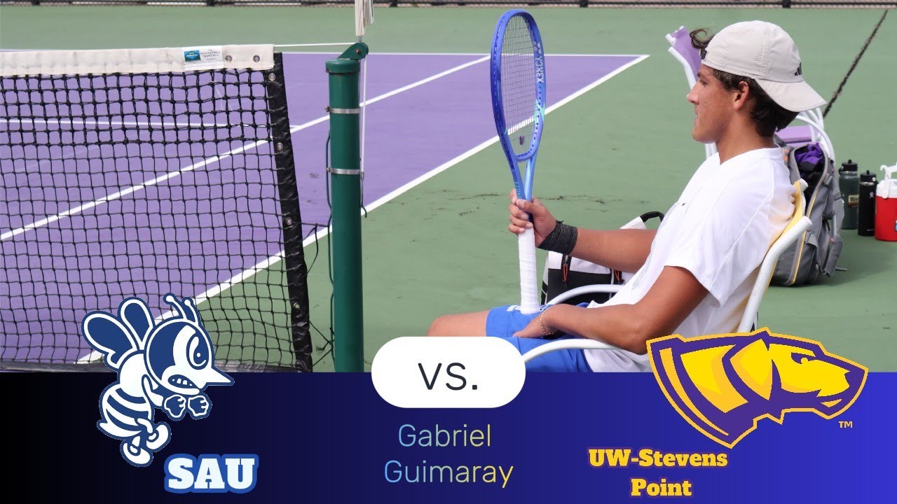Gabriel Guimaray vs. UW-Stevens Point (singles) - YouTube