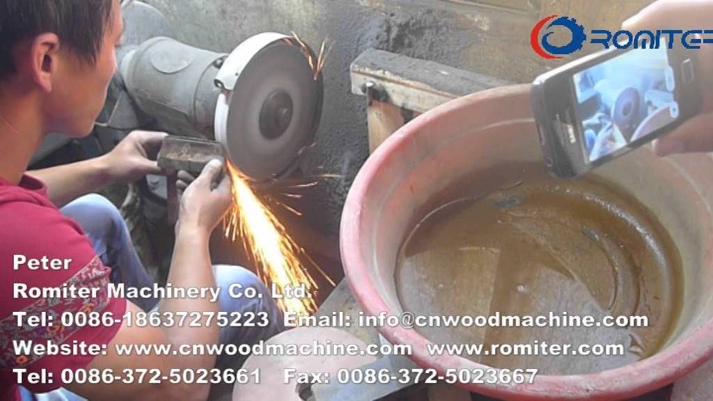 How to Grind Ice Cream Sticks Carved Cutting Machine Knife-Romiter ...