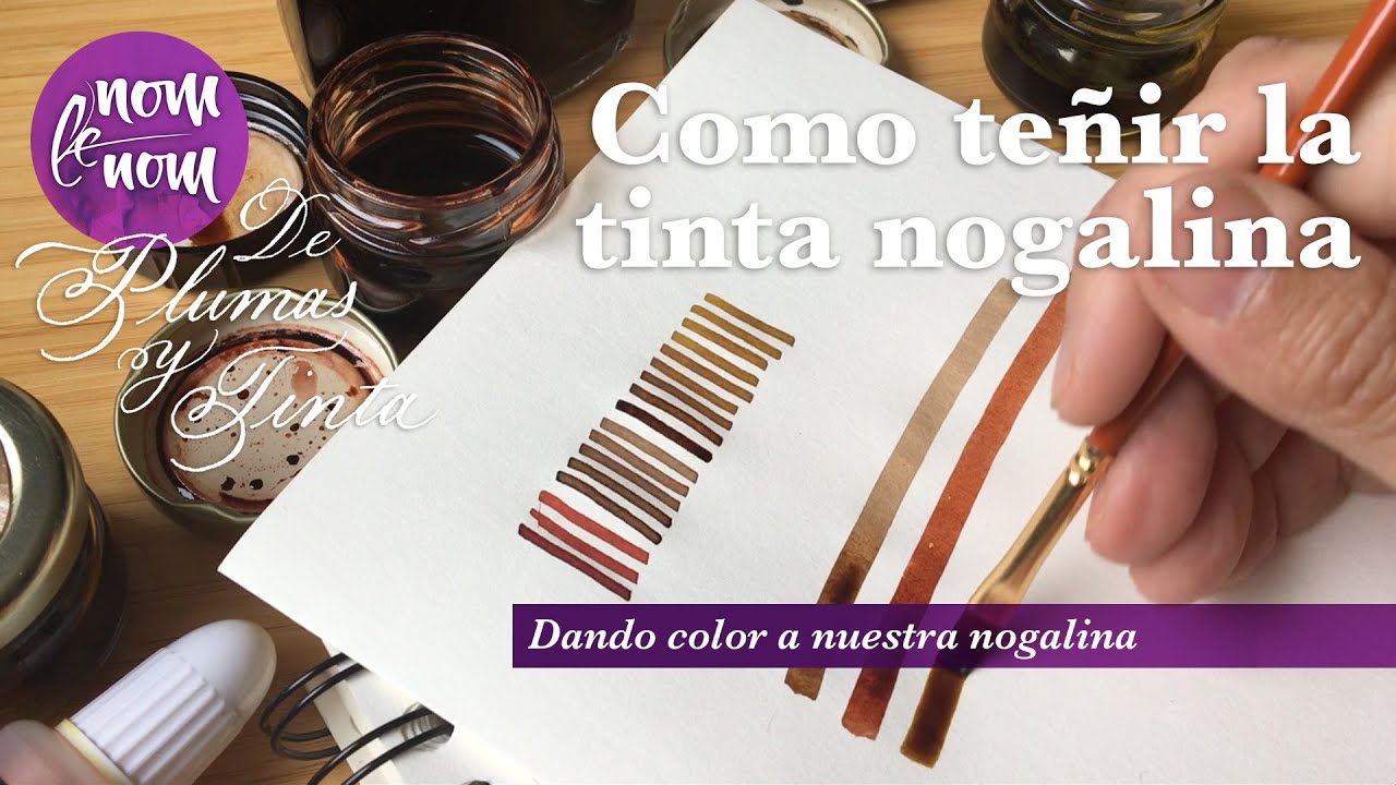 Como teñir la tinta nogalina - YouTube