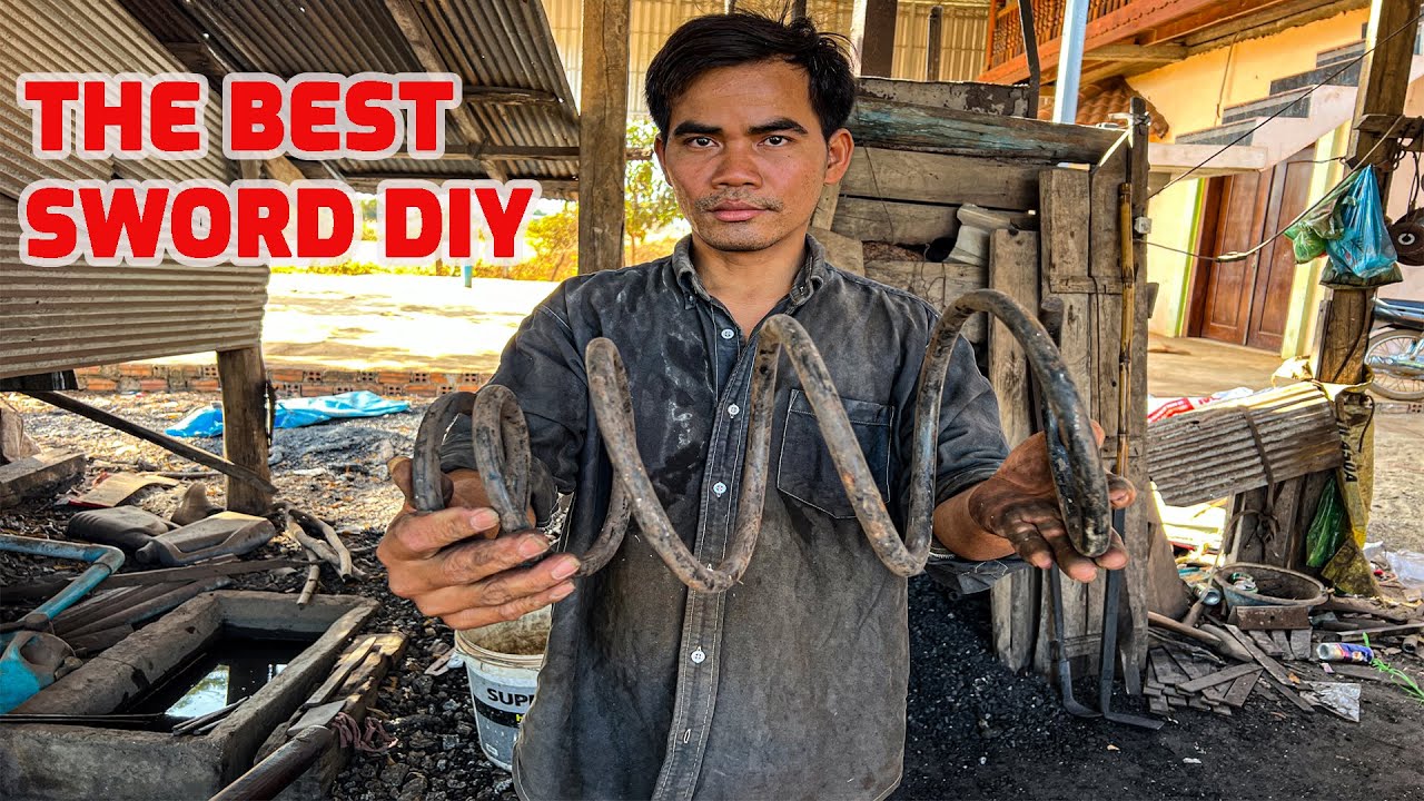 THE BEST DIY COIL SPRING SWORD. - YouTube