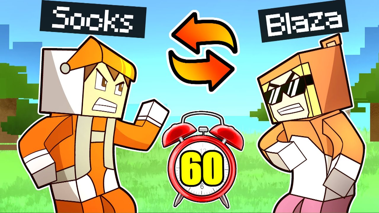 Minecraft Manhunt but the SPEEDRUNNER SWITCHES every minute - YouTube