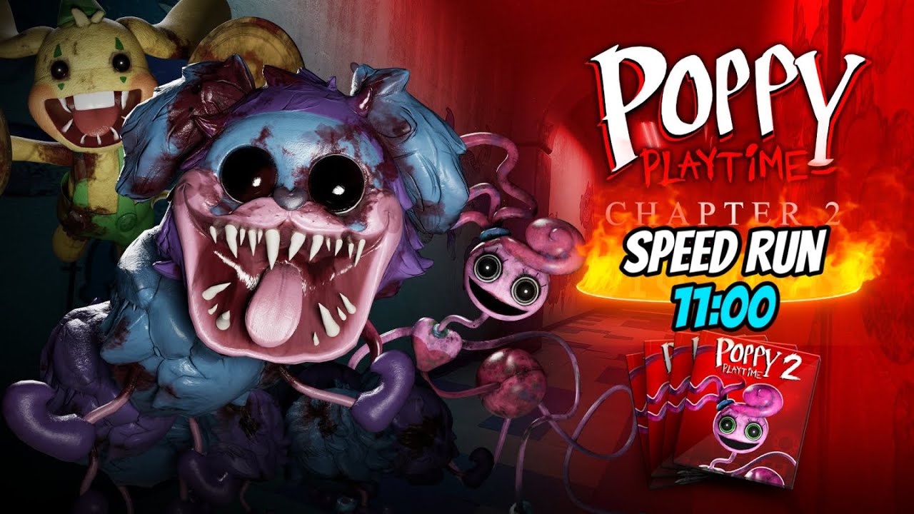 Poppy Playtime Chapter 2 | Flying In A Web😱😤😿 [Speedrun] (4K) - YouTube