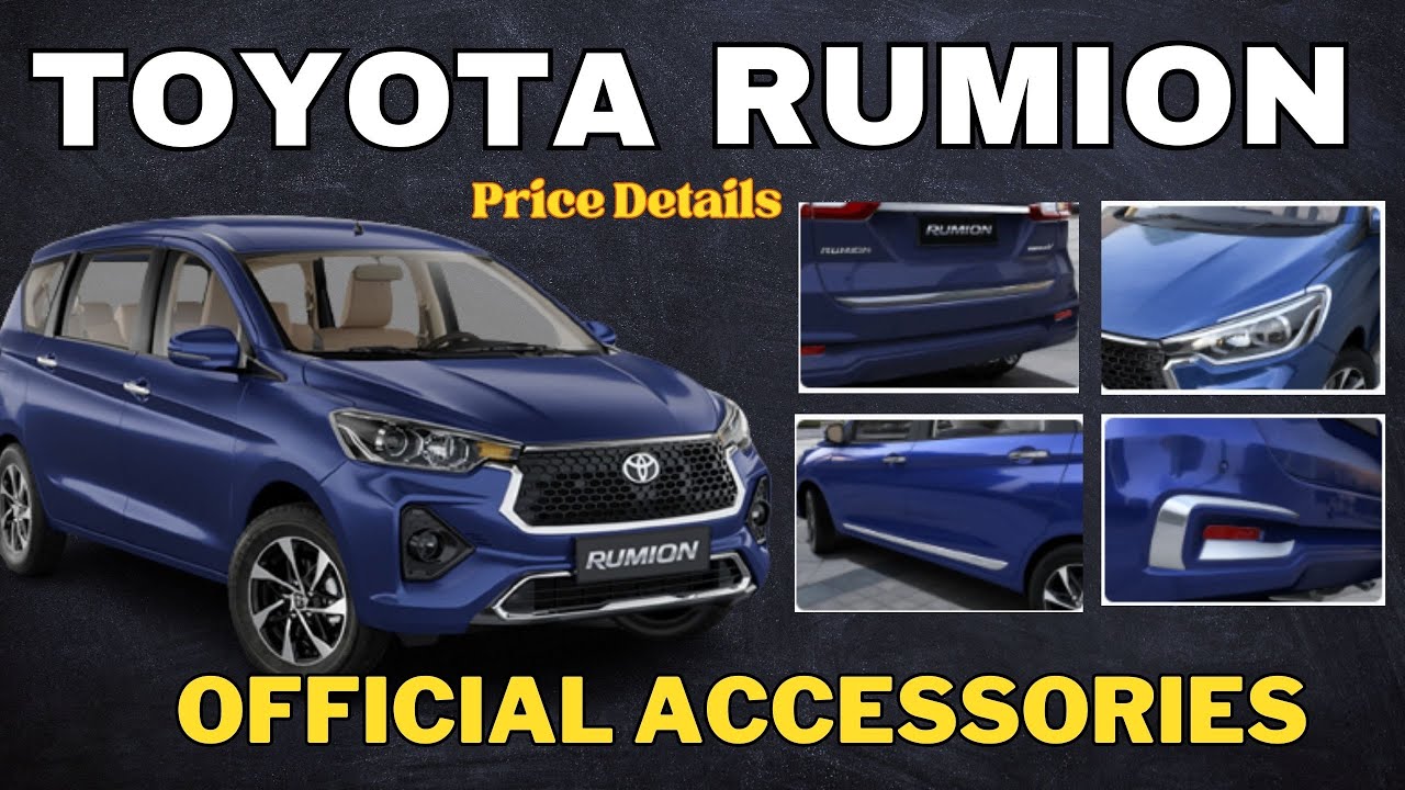 Toyota Rumion Accessories I Toyota Rumion 2025 Official Accessories I ...