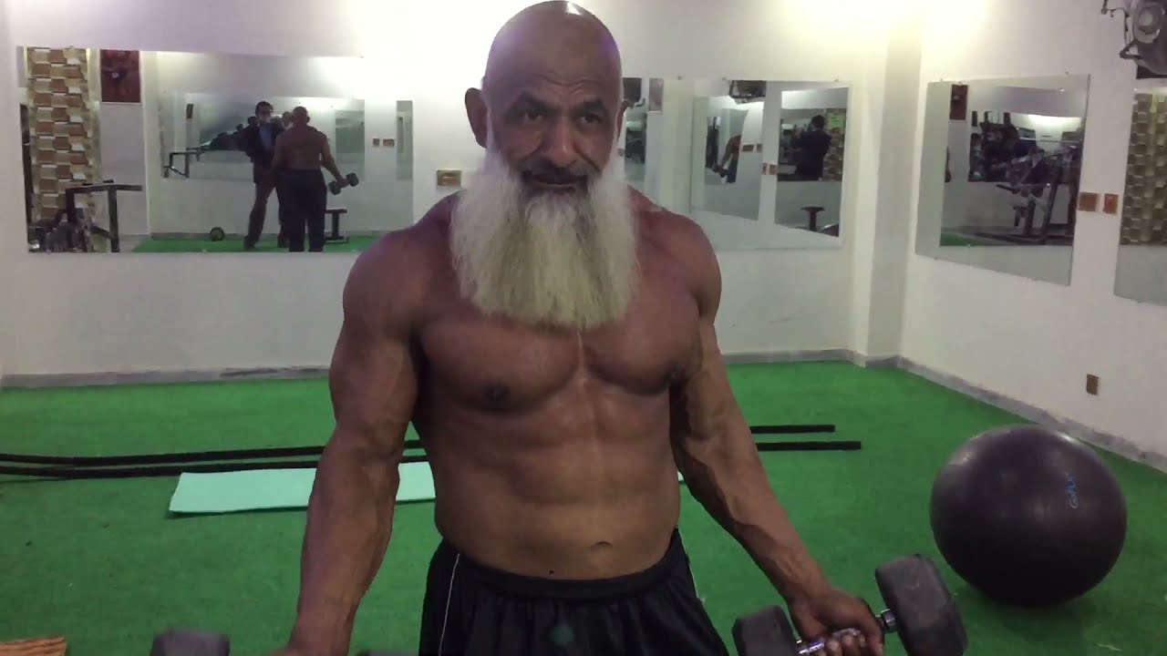 Arm workout ustad Abdul waheed 60 year old Bodybuilder - YouTube