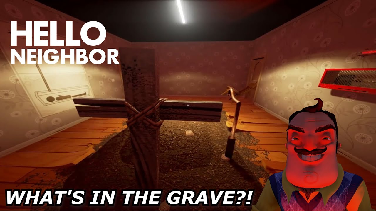 HELLO NEIGHBOR- ALPHA 1 SECRETS | Grave, - YouTube