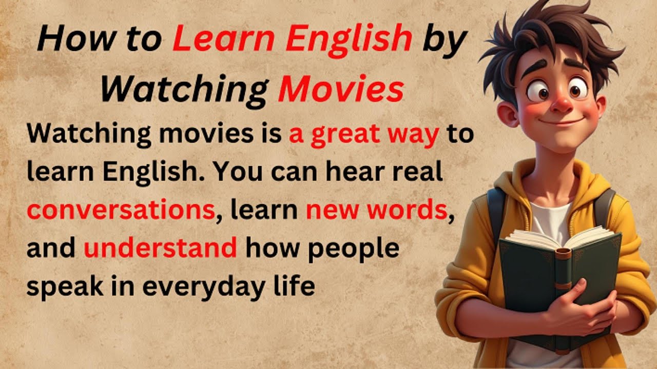 How to Learn English by Watching Movies | Graded Reader | Improve ...